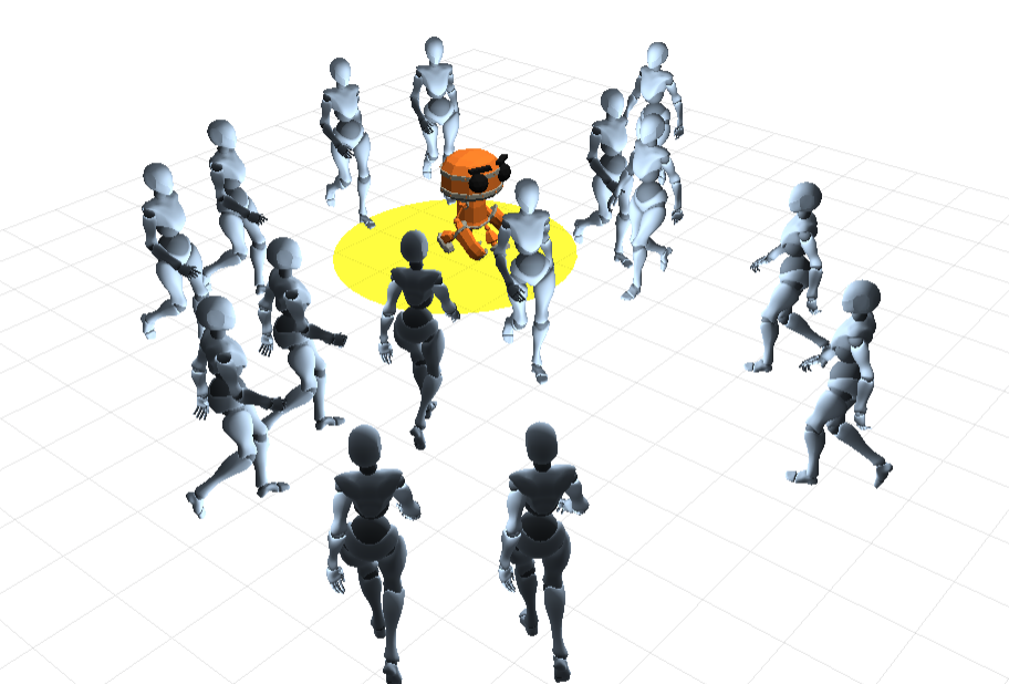 L2B:Learning to Balance the Safety-Efficiency Trade-off in Interactive Crowd-aware Robot Navigation